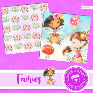 Baby Girl Digital Paper, Fairy Digital Paper,fairy Paper Pack,digital ...