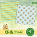 Sloths Digital Papers, Cute Sloths, Sloths Pattern, Summer Digital ...