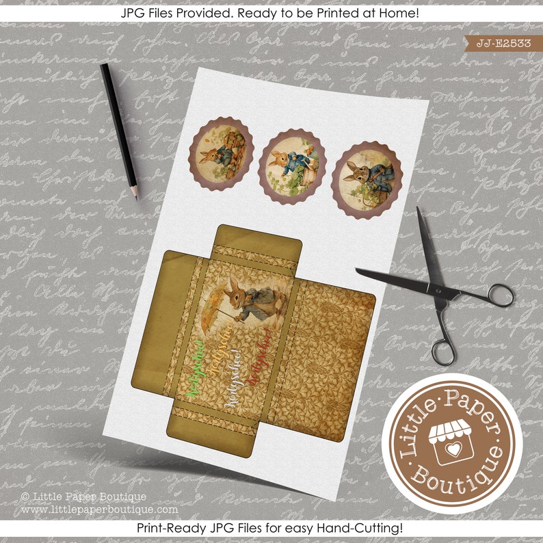 Peter Rabbit by Beatrix Potter Digital Junk Journal Kit (FULL KIT) With ...