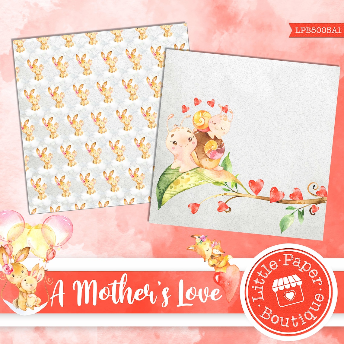 Mother's Day Digital Paper Mother's Day Floral - Etsy