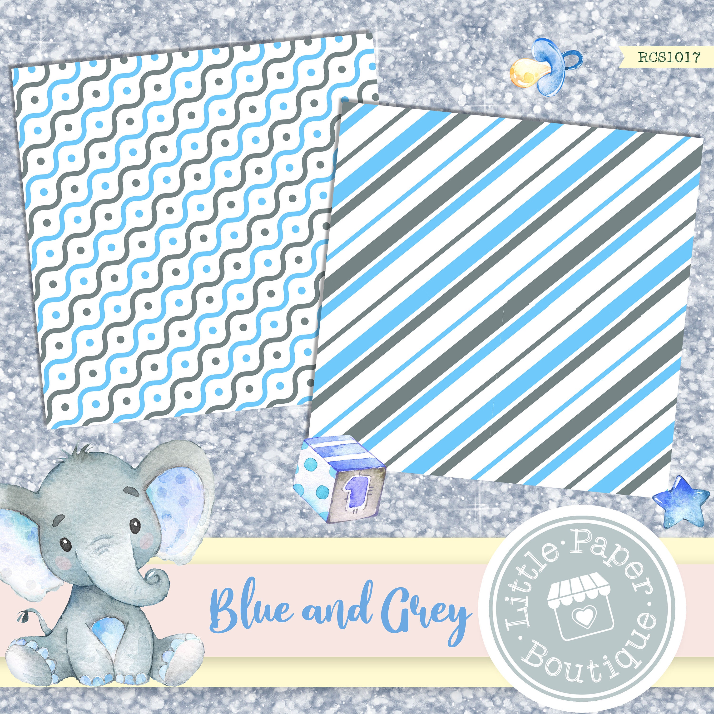 Baby Blue Digital Paper Blue Grey Baby Boy Digital Paper - Etsy