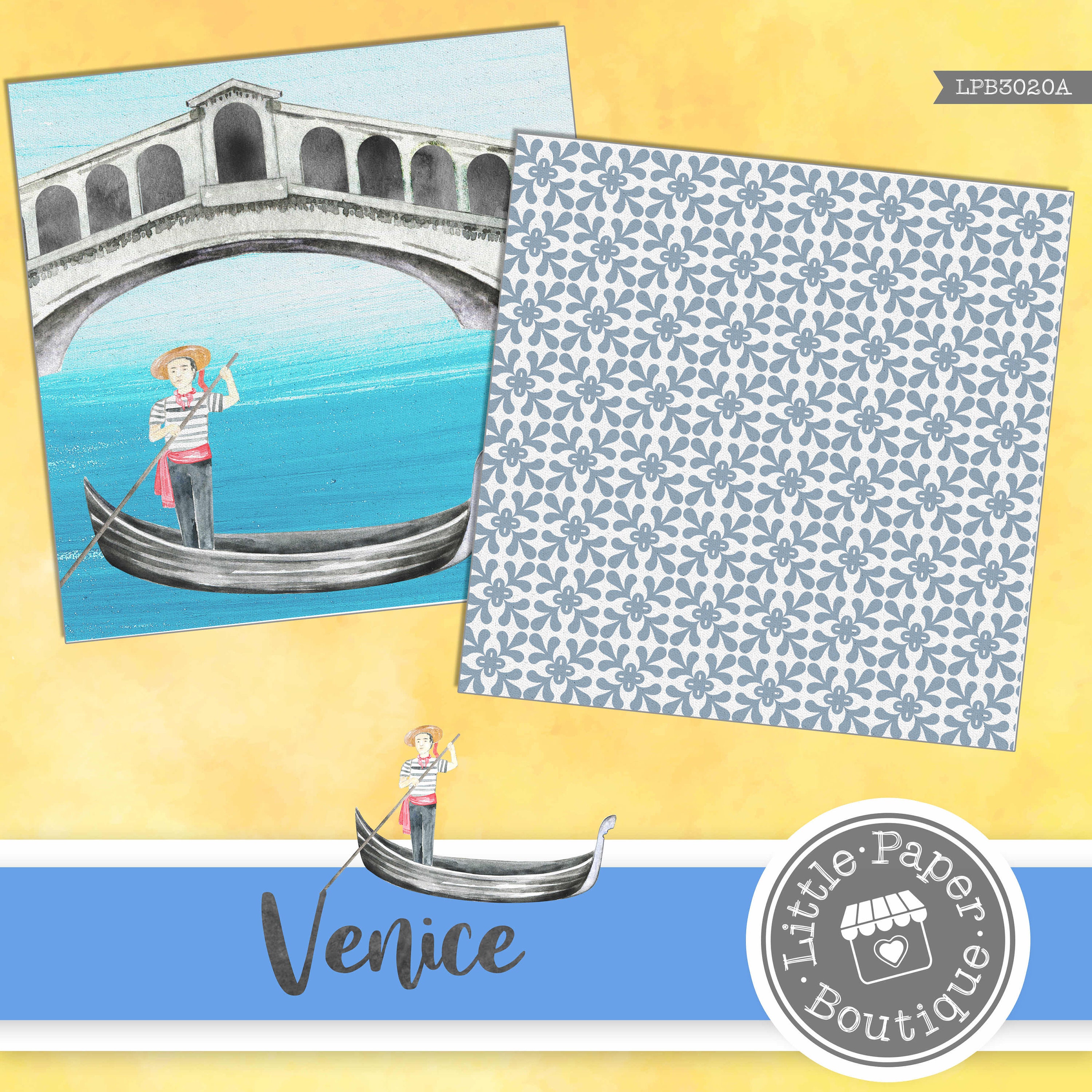 Venice digital paper Italy digital paper pack Мask digital | Etsy