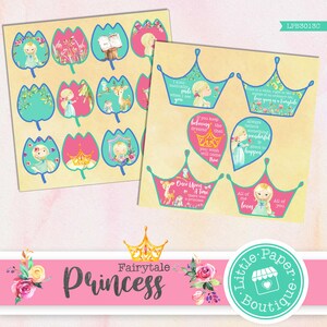 Little Princess Digital Paper Cute Girl Printables Patterns Princess ...
