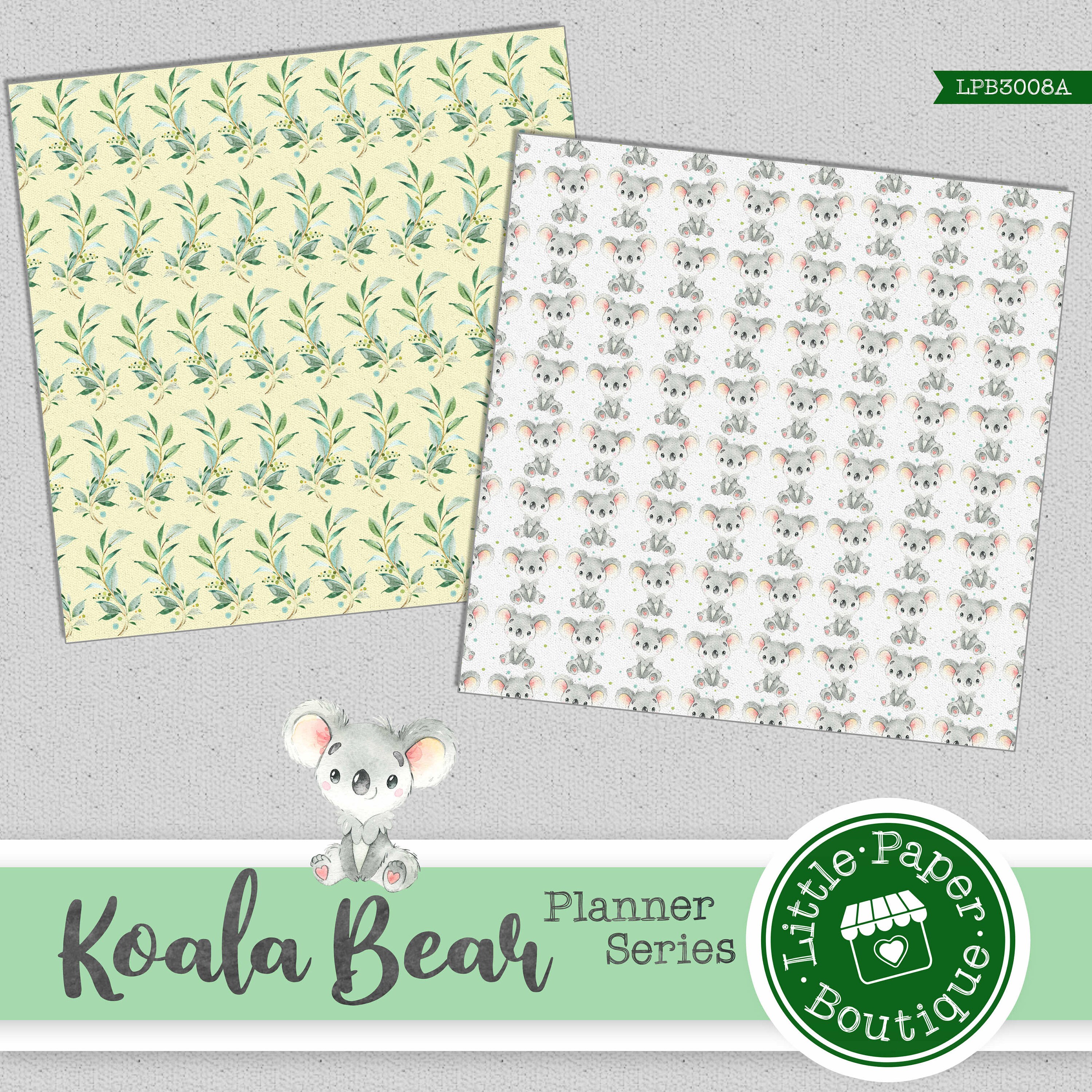 Koala Digital Paper, Koala Patterns, Design Your Own Birthday Party ...