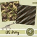 US Army Digital Paper, Army Theme Scrapbook, Military Scrapbook ...
