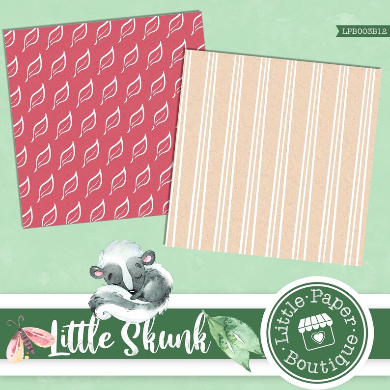 Green Digital Paper Pack Polka Dots Stripes Background - Etsy