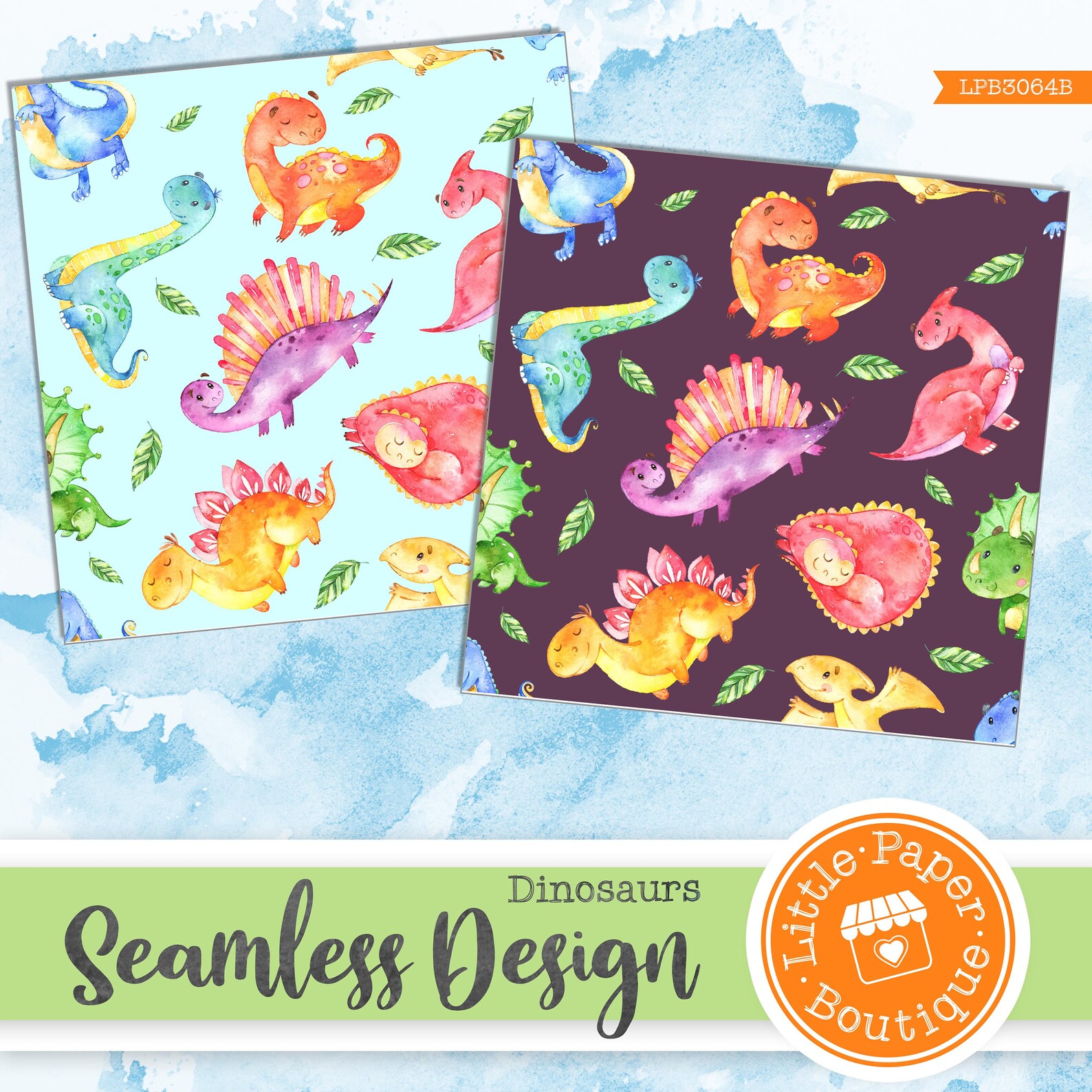 Dinosaur Digital Paper Jurassic Scrapbook Papers Dinosaurs - Etsy