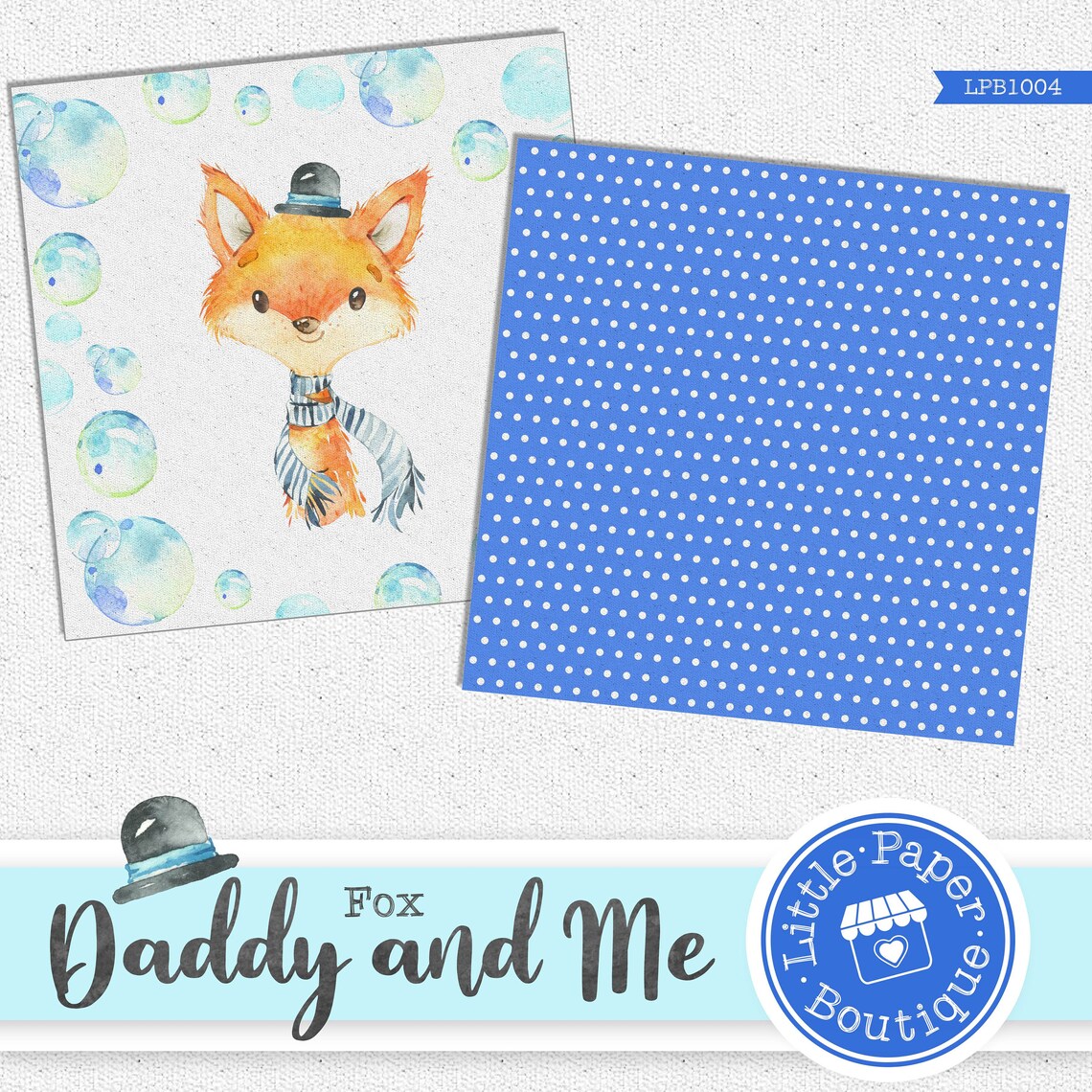 Red Foxes Digital Papers Pack Forest Animals Party - Etsy