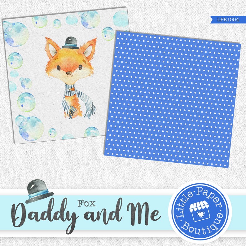 Red Foxes Digital Papers Pack Forest Animals Party - Etsy