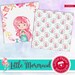 The Little Mermaid, Mermaid Digital Papers, Ariel Paper, Princess ...