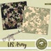 US Army Digital Paper, Army Theme Scrapbook, Military Scrapbook ...