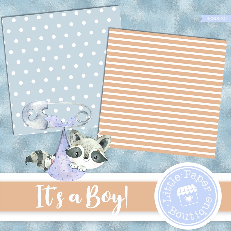 Baby Boy Digital Paper SEAMLESS Little Boy Digital - Etsy