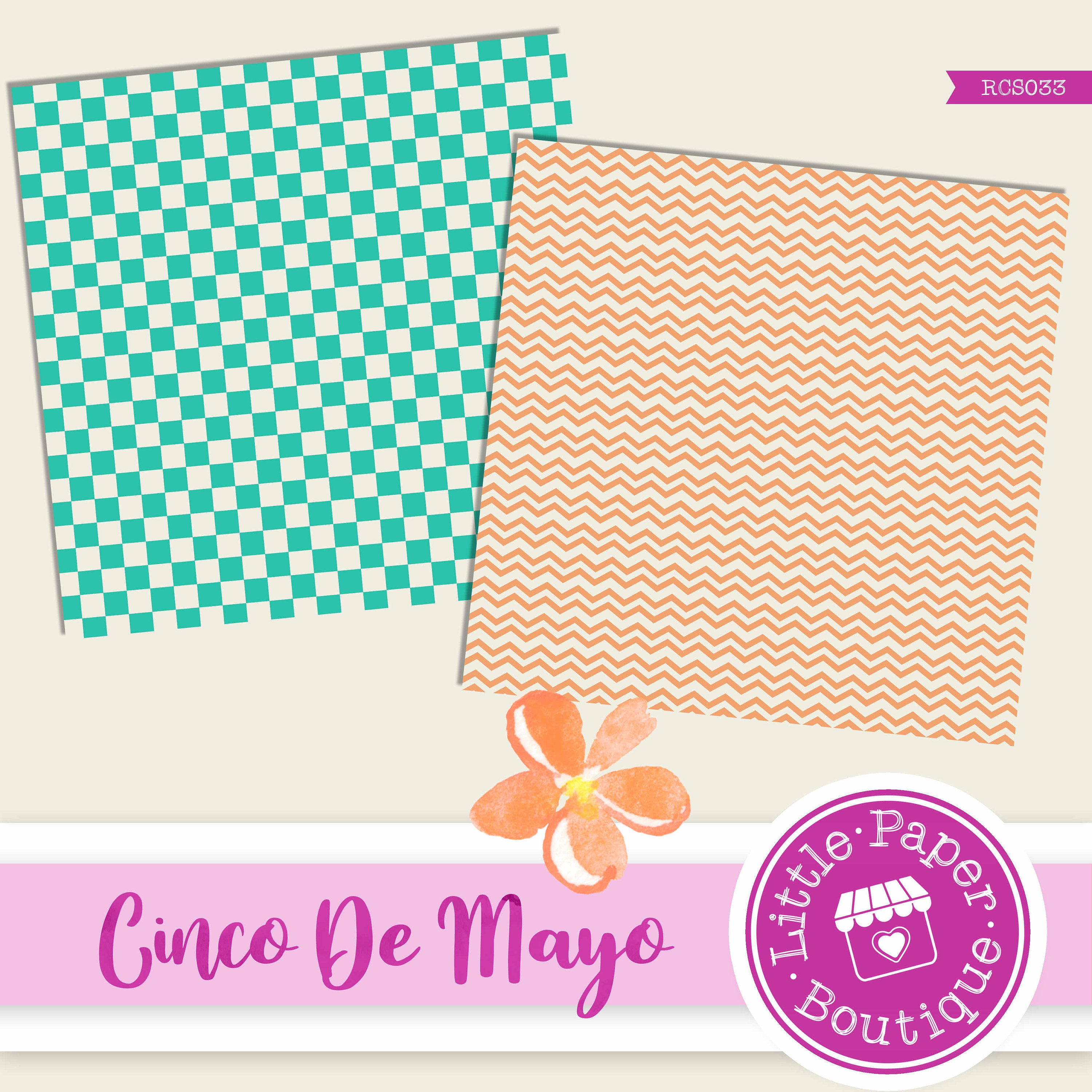 Cinco De Mayo Digital Papers Cinco De Mayo Clipart Fiesta Digital Paper ...