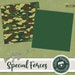 US Army Digital Paper, Army Theme Scrapbook, Military Scrapbook ...