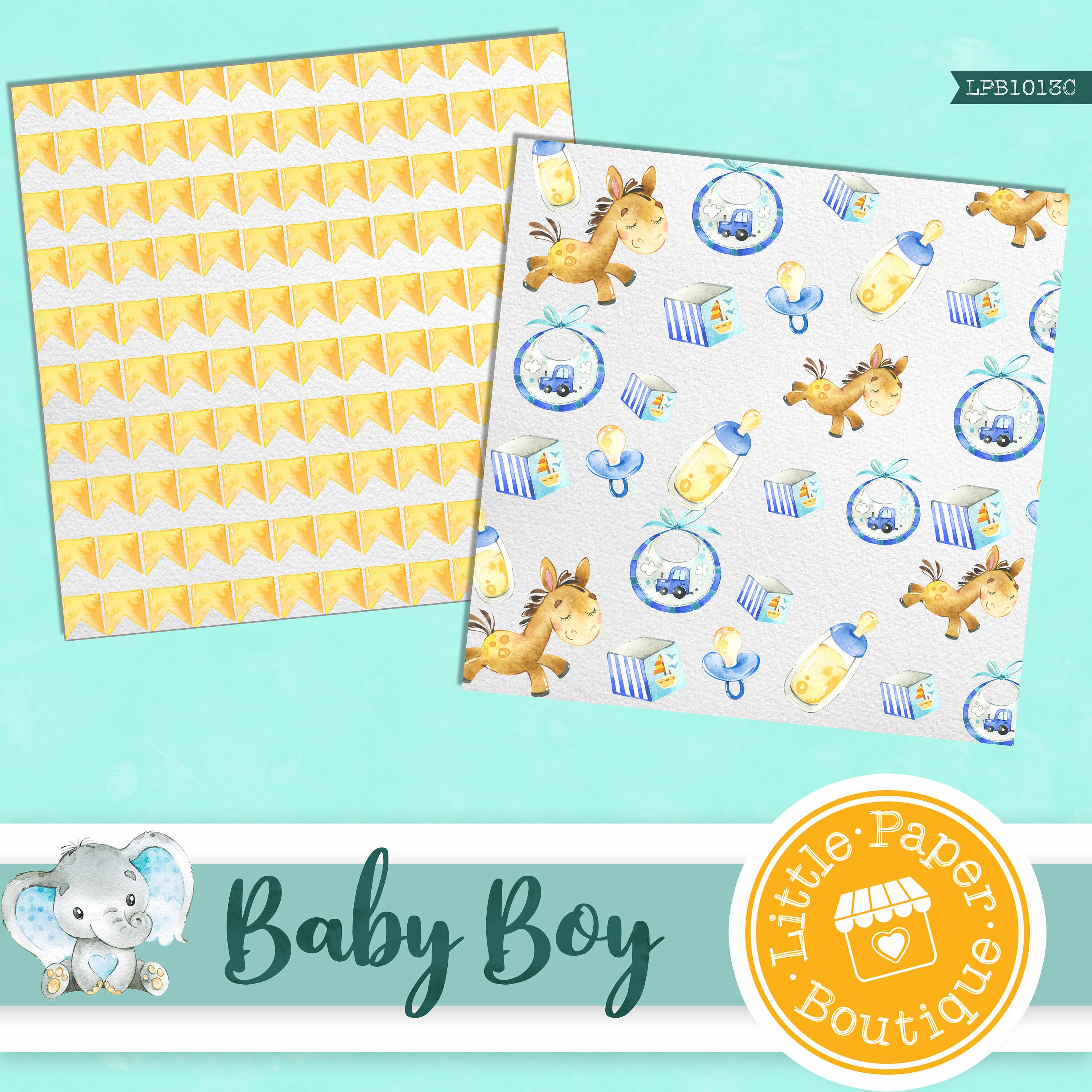 Baby Blue Digital Paper Blue Grey Baby Boy Digital Paper - Etsy