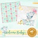 Baby Blue Digital Paper, Blue, Grey, Baby Boy, Digital Paper, Scrapbook ...