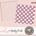 Cute Pink Digital Paper Set Rainbow Patterned Paper Polka - Etsy