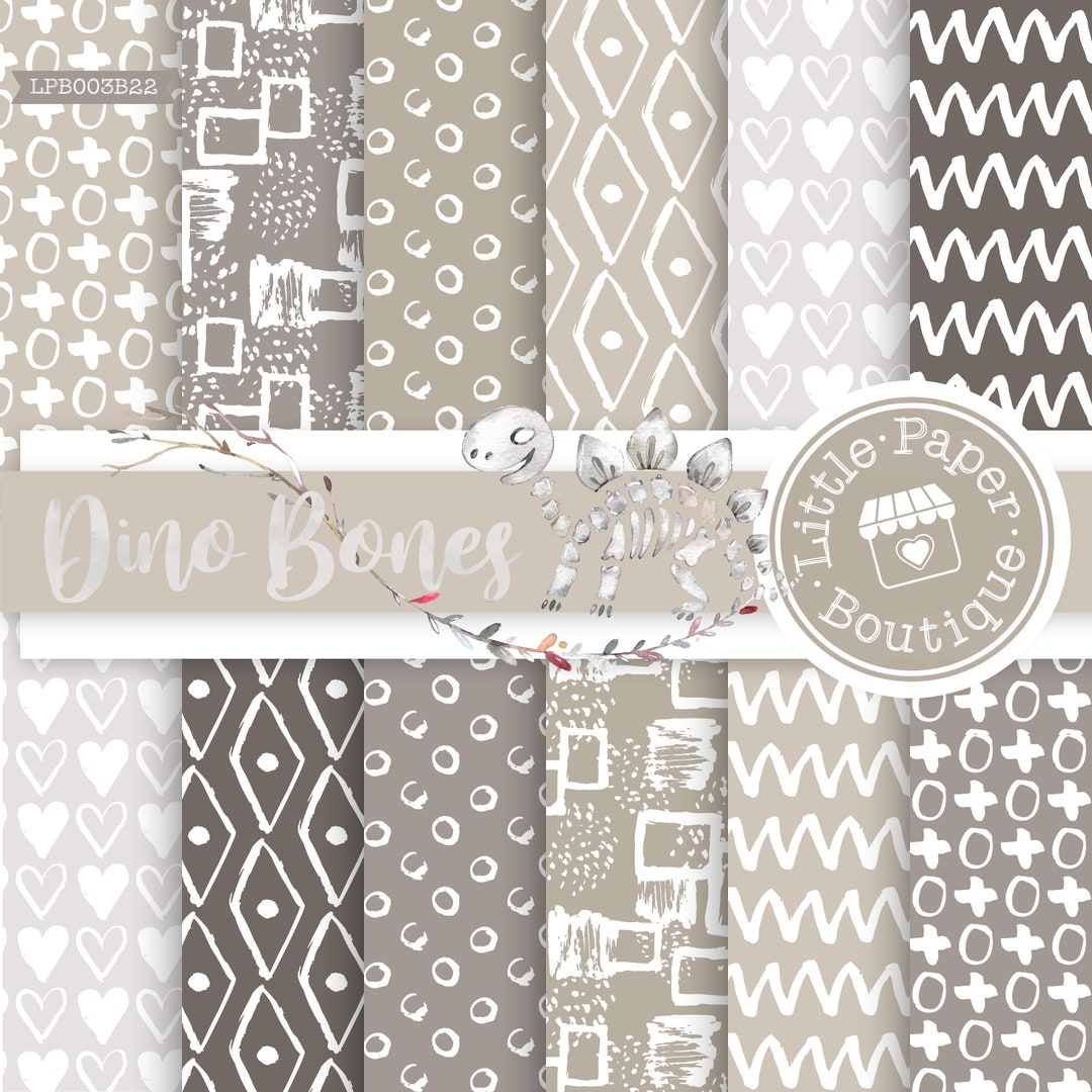 Prehistoric Printable, Jurassic Digital Paper,dinosaur Illustration ...