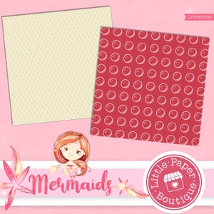 Mermaid Digital Paper, Summer Digital Paper, Sealife Digital Papers ...