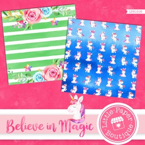 Unicorn Paper, Wizard School Magic Digital Paper Pack, Potter House ...