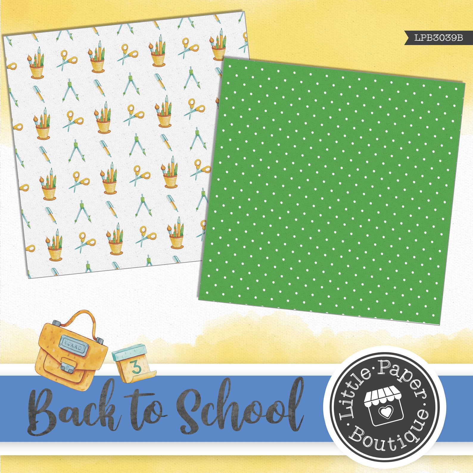 Watercolor School Clipart Back to School School Bus Backpack - Etsy