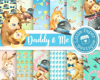 Happy Fathers Day Digital Paper Pack Brown Printable - Etsy