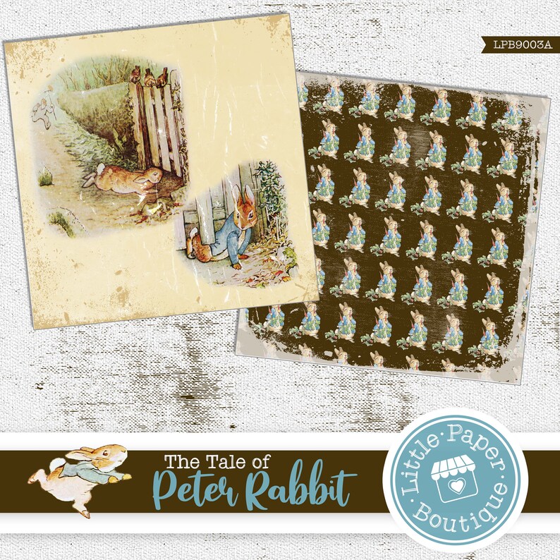 Peter Rabbit Paper Pack Beatrix Potter Digital Paper - Etsy