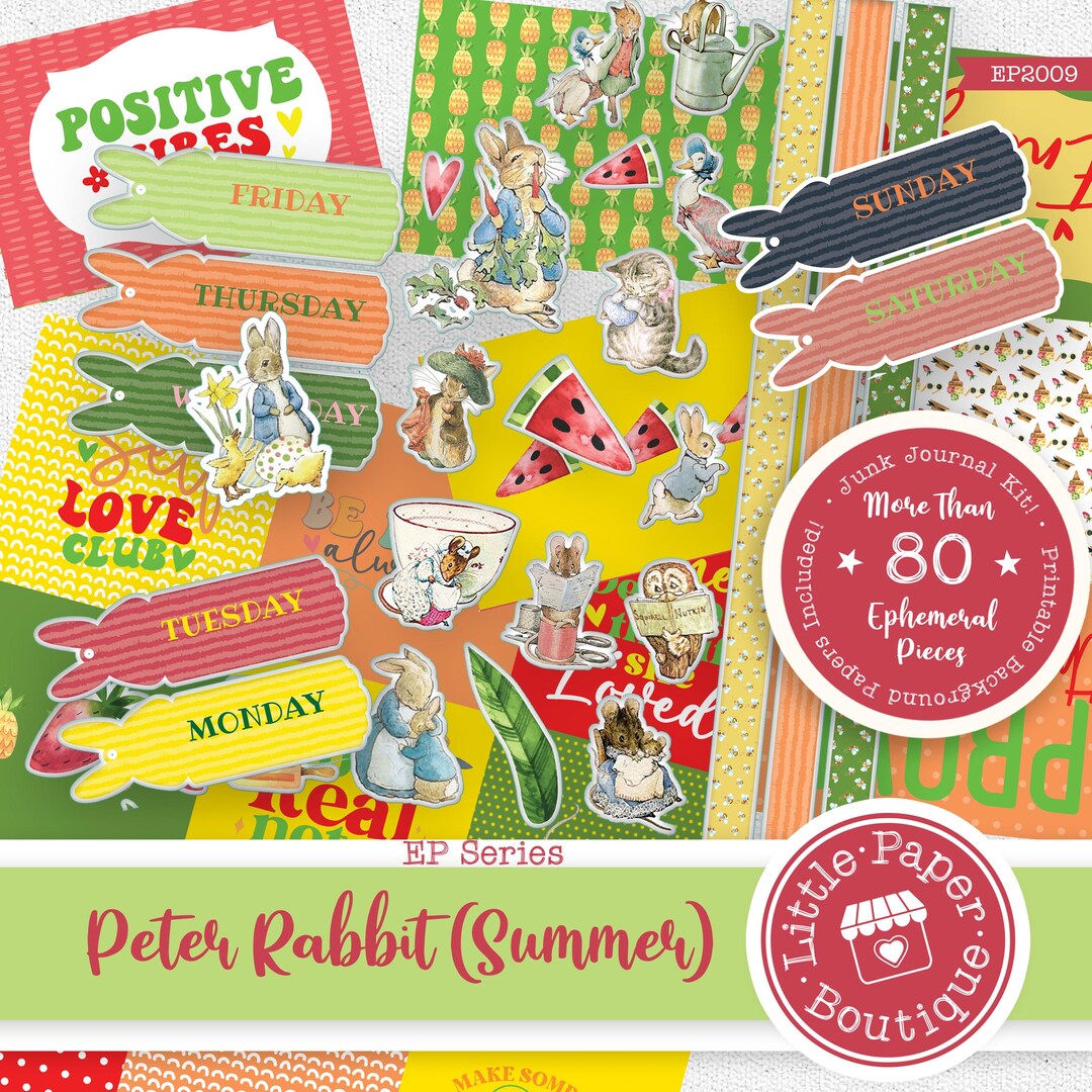 Peter Rabbit Paper Pack, Beatrix Potter, Digital Paper, Printable Paper ...