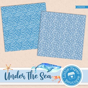 Ocean Friends, Marine Life, Sea Creatures, Digital Paper Pack Ocean ...