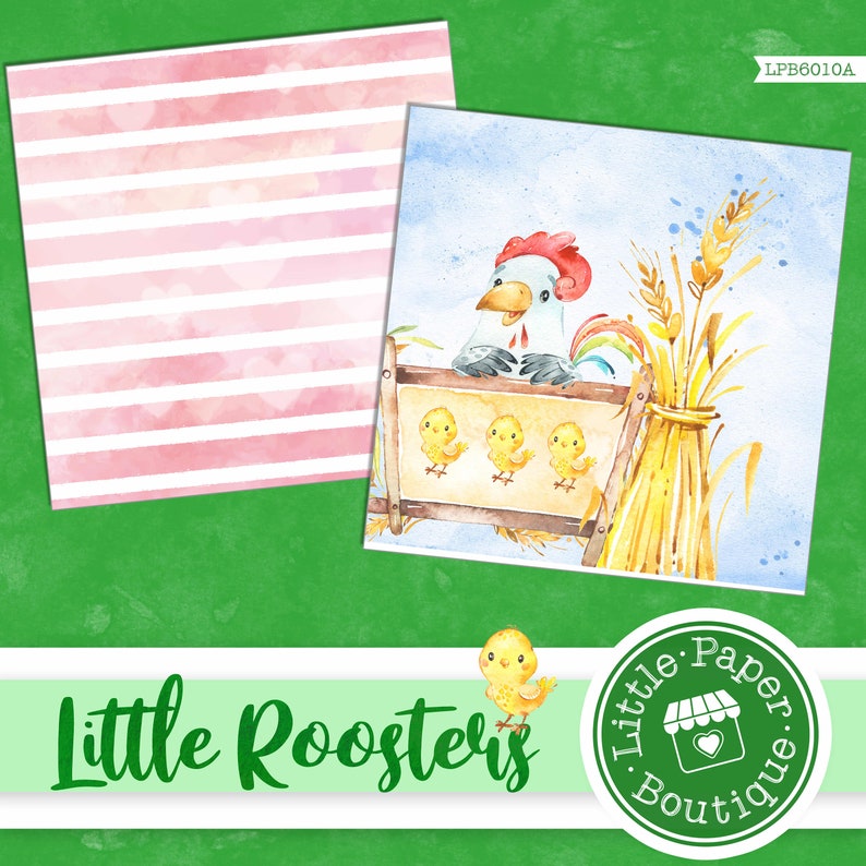 Chicken Digital Paper Printable Paper Farm Pattern Chicken | Etsy