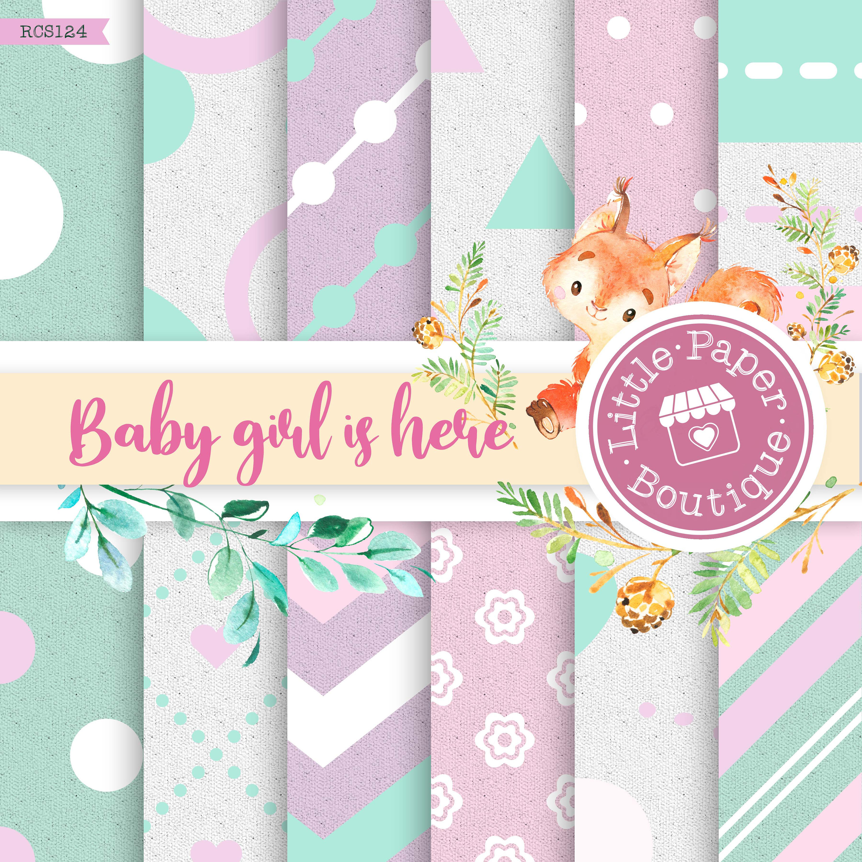 Nursery Digital Papers Baby Papers Newborn Papers Nursery | Etsy UK