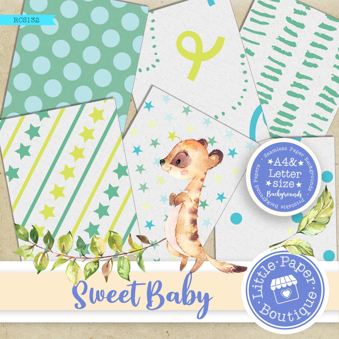 Seamless Baby Blue Digital Paper, Blue, Grey, Baby Boy, Digital Paper ...