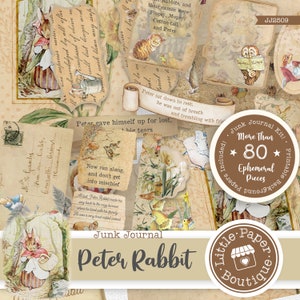 Peter Rabbit by Beatrix Potter Digital Junk Journal Kit (FULL KIT) With ...