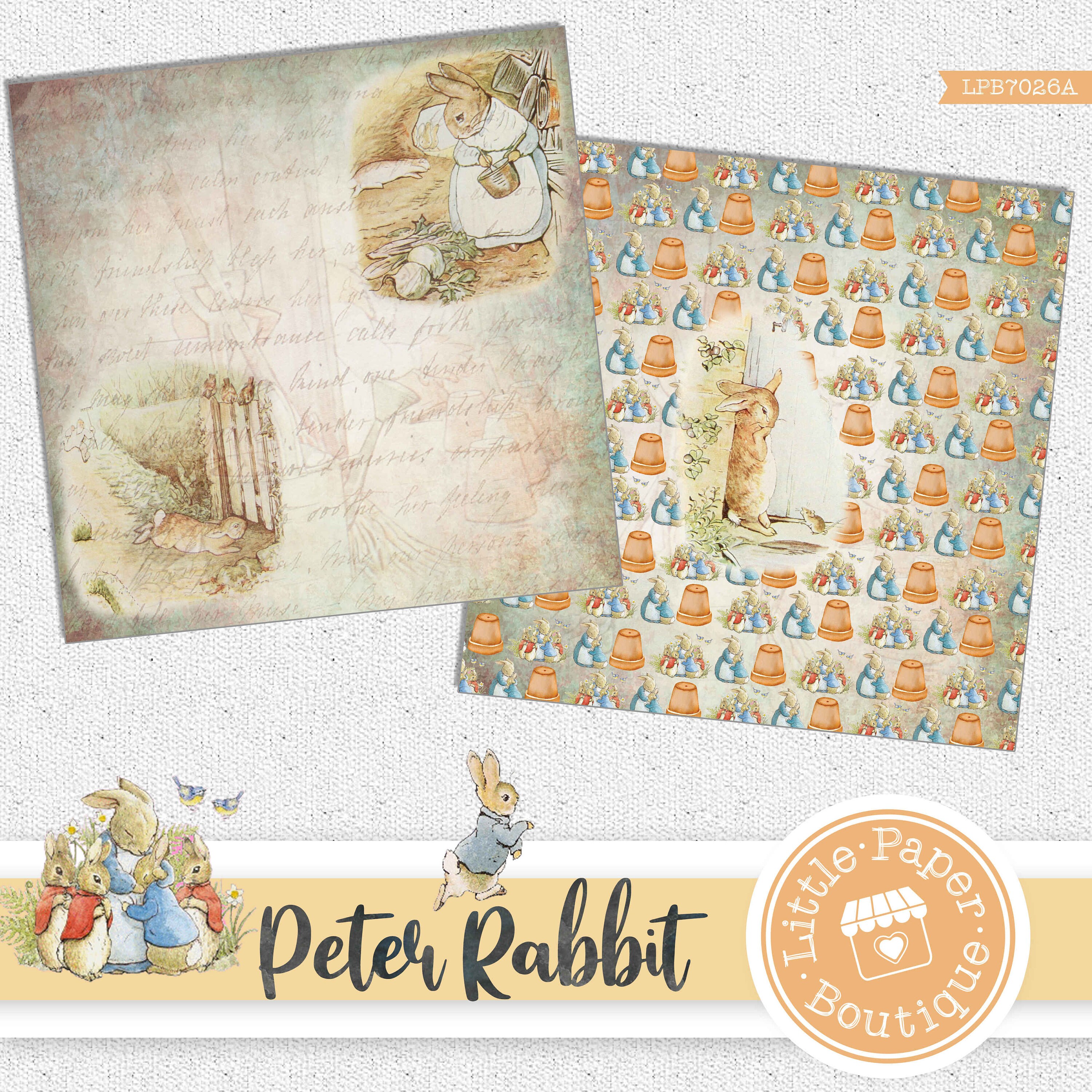 Peter Rabbit Paper Pack Beatrix Potter Digital Paper - Etsy