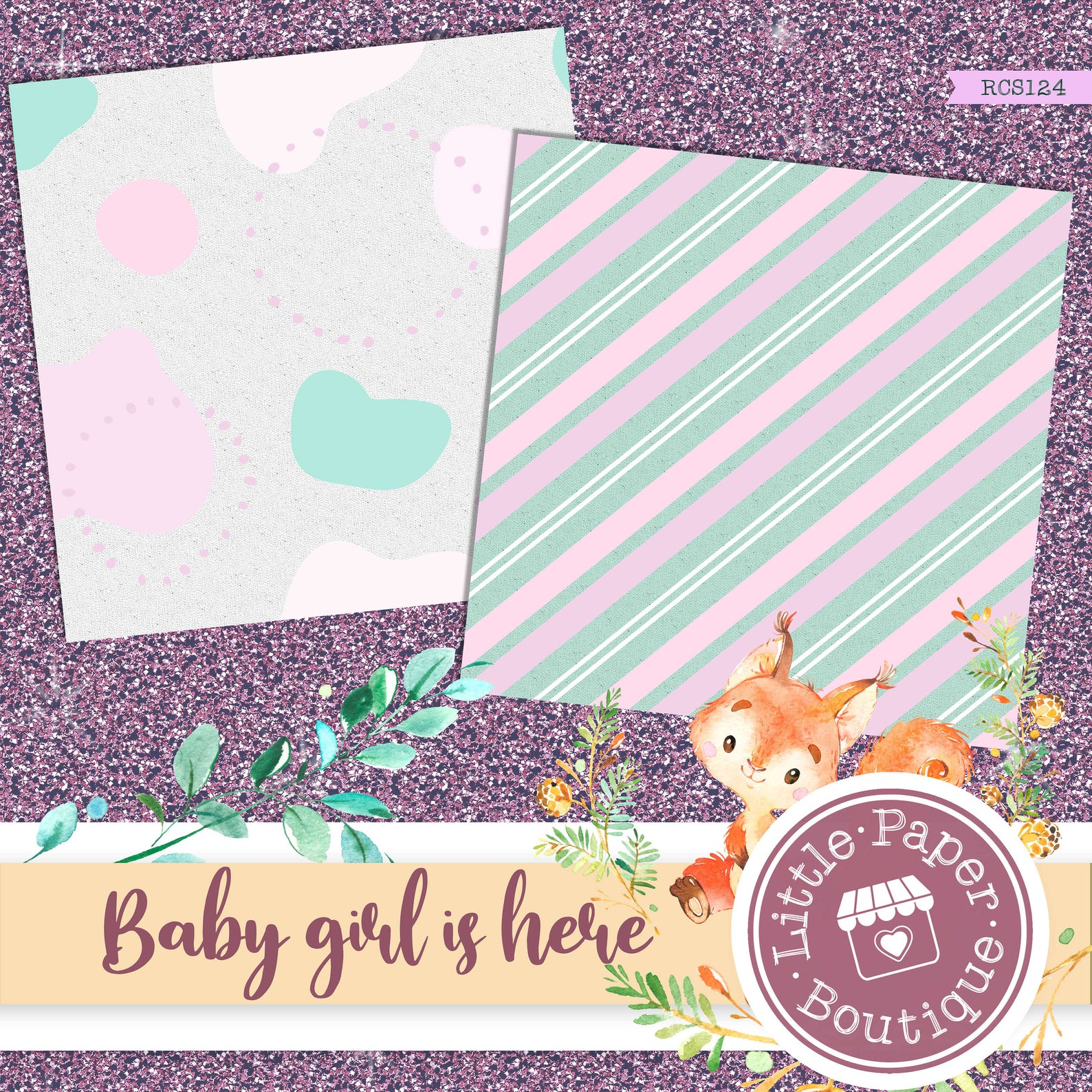 Nursery Digital Papers Baby Papers Newborn Papers Nursery | Etsy UK