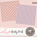 Cute Pink Digital Paper Set Rainbow Patterned Paper Polka - Etsy