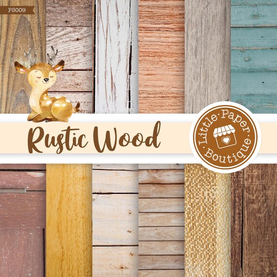 Weathered Wood Digital Paper Printable Papers Rustic - Etsy