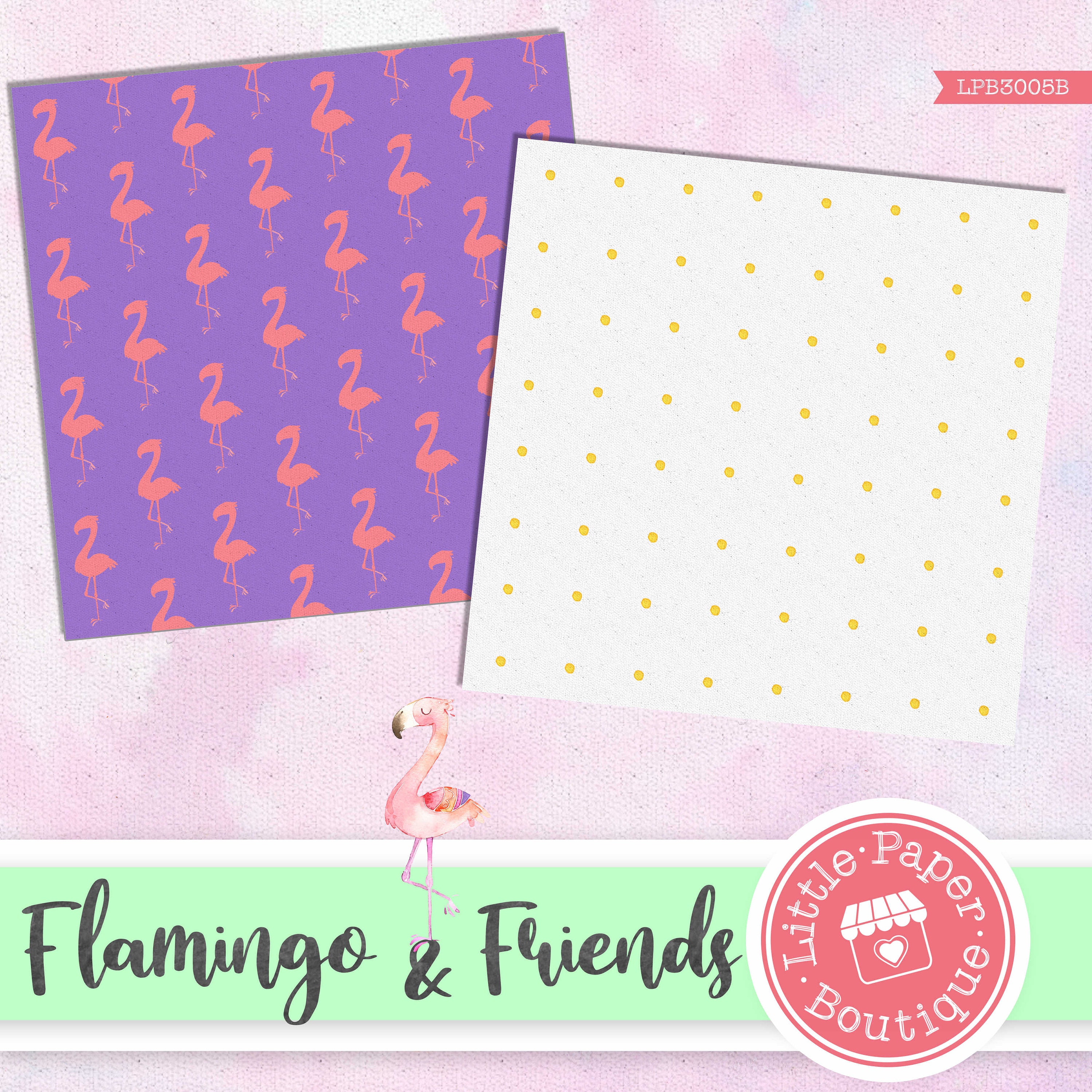 Flamingo Digital Paper Flamingos Papers Tropical Digital - Etsy