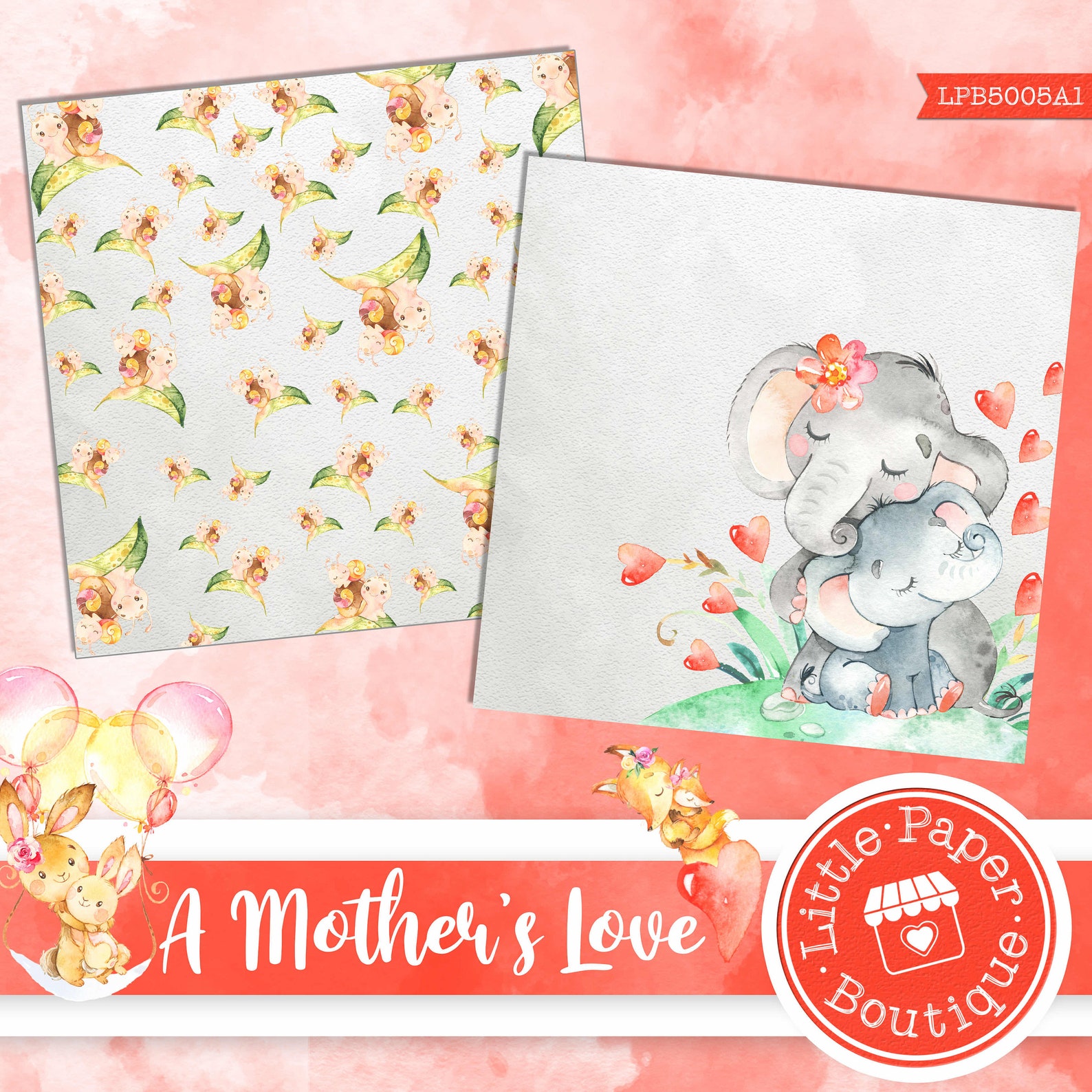 Mother's Day Digital Paper Mother's Day Floral - Etsy
