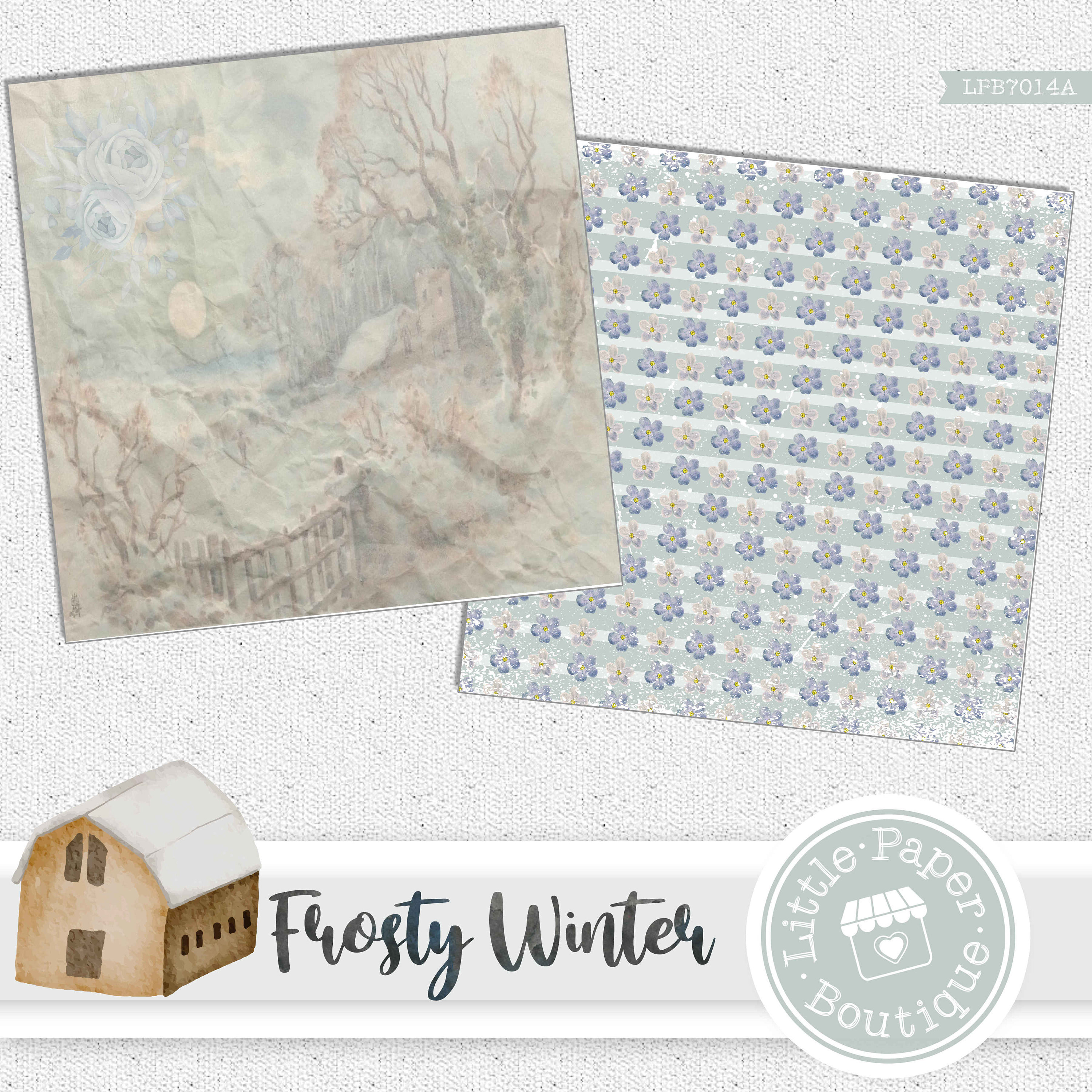 Frozen Digital Paper, Ice Digital Paper, Winter, Ice Background ...