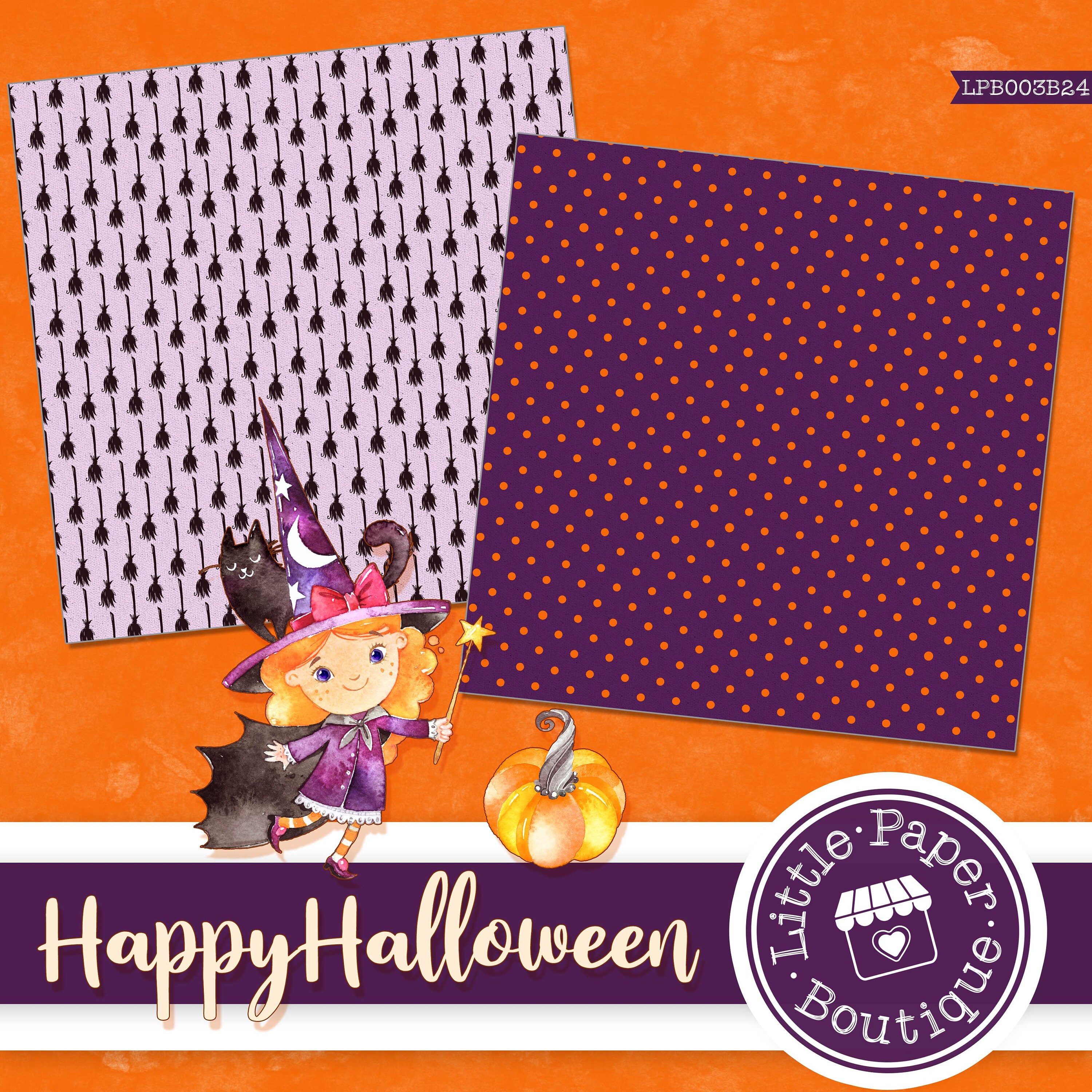 Halloween Digital Paperhalloween Papershalloween - Etsy