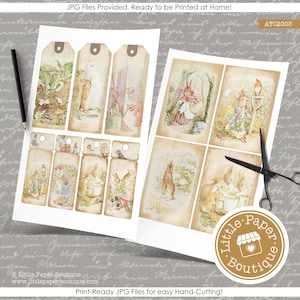 Peter Rabbit Junk Journal ATC , Printable, Autumn, Thanksgiving ...