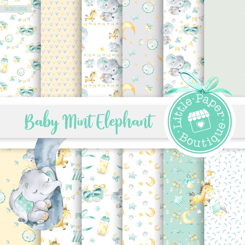 Baby Digital Paper - Etsy