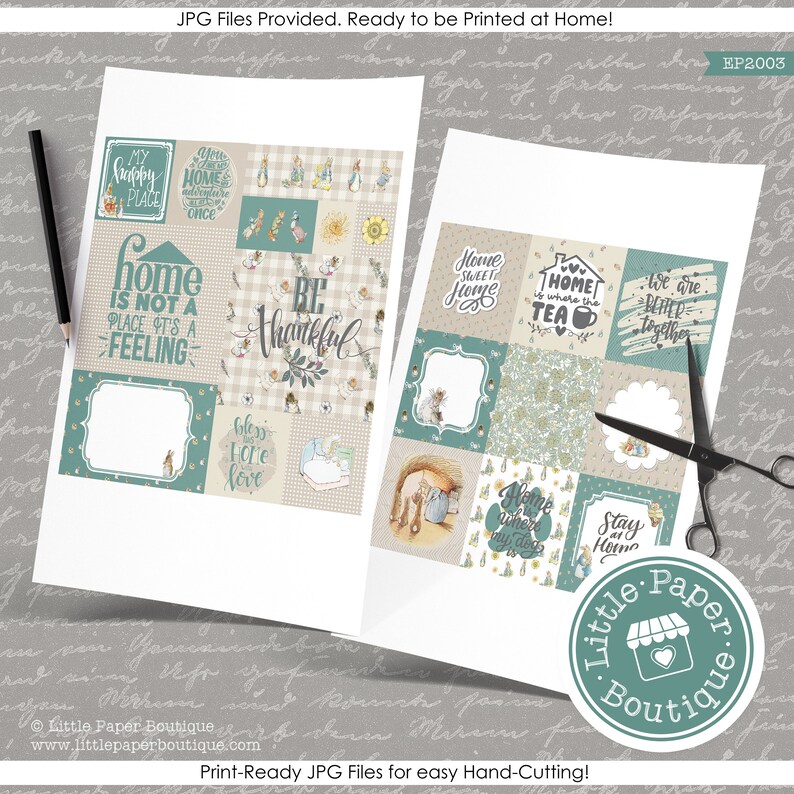 Peter Rabbit Paper Pack, Beatrix Potter, Digital Paper, Printable Paper ...