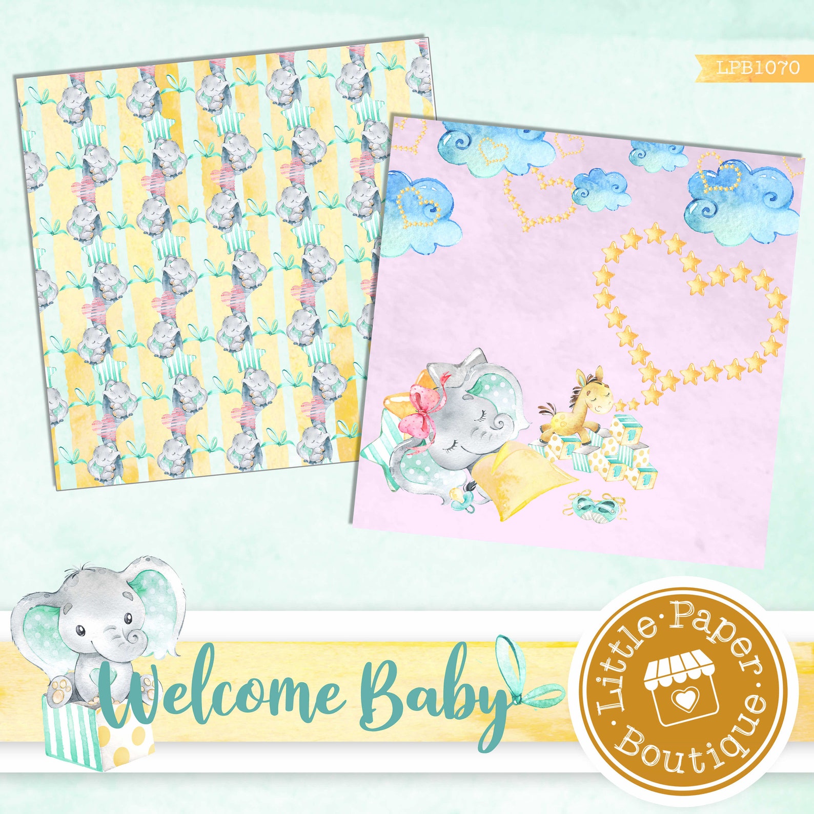 Baby Blue Digital Paper Blue Grey Baby Boy Digital Paper - Etsy