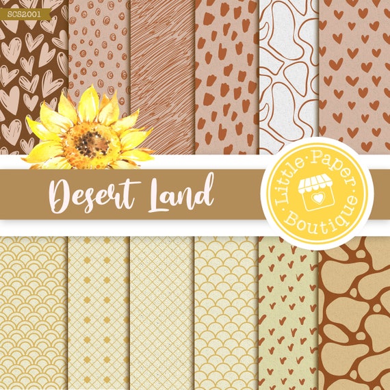 Safari Digital Papers Pack Printable Sheets Scrapbooking - Etsy