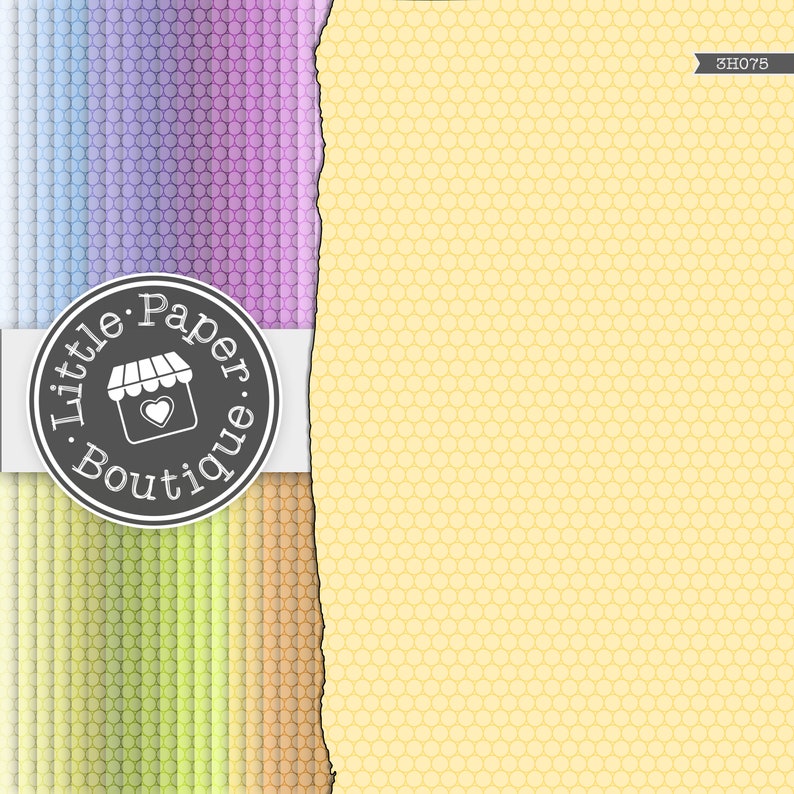 Retro Circles Digital Paper 100 Rainbow Colors Classic Diamond Circles ...