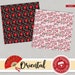 Vintage Chinese Dragon Art Digital Paper Pack. Red & Gold - Etsy