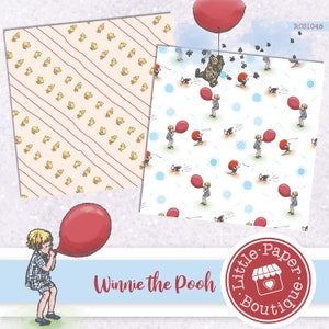 SEAMLESS Winnie the Pooh Digital Paper Digital Pastel Designs Scrapbook ...