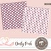 Cute Pink Digital Paper Set Rainbow Patterned Paper Polka - Etsy